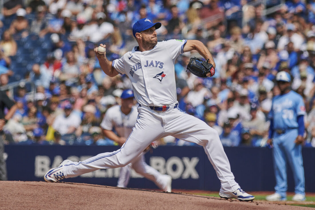 Max Scherzer works 6 innings and earns 2nd win as Blue Jays beat the ...